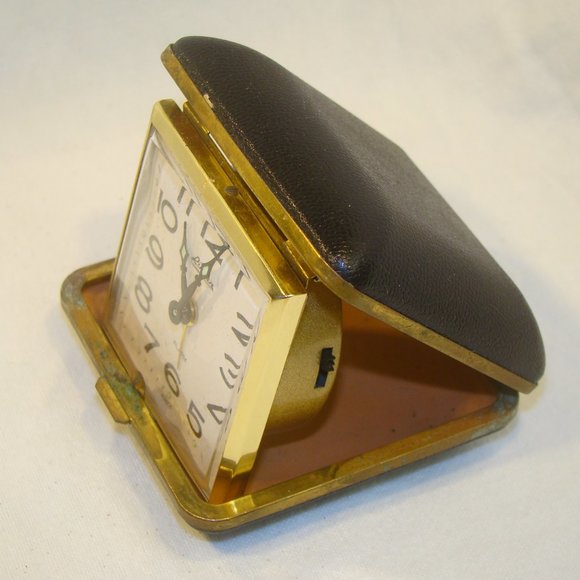 Linden | Wall Decor | Vintage Linden Travel Alarm Clock In Black Gold ...